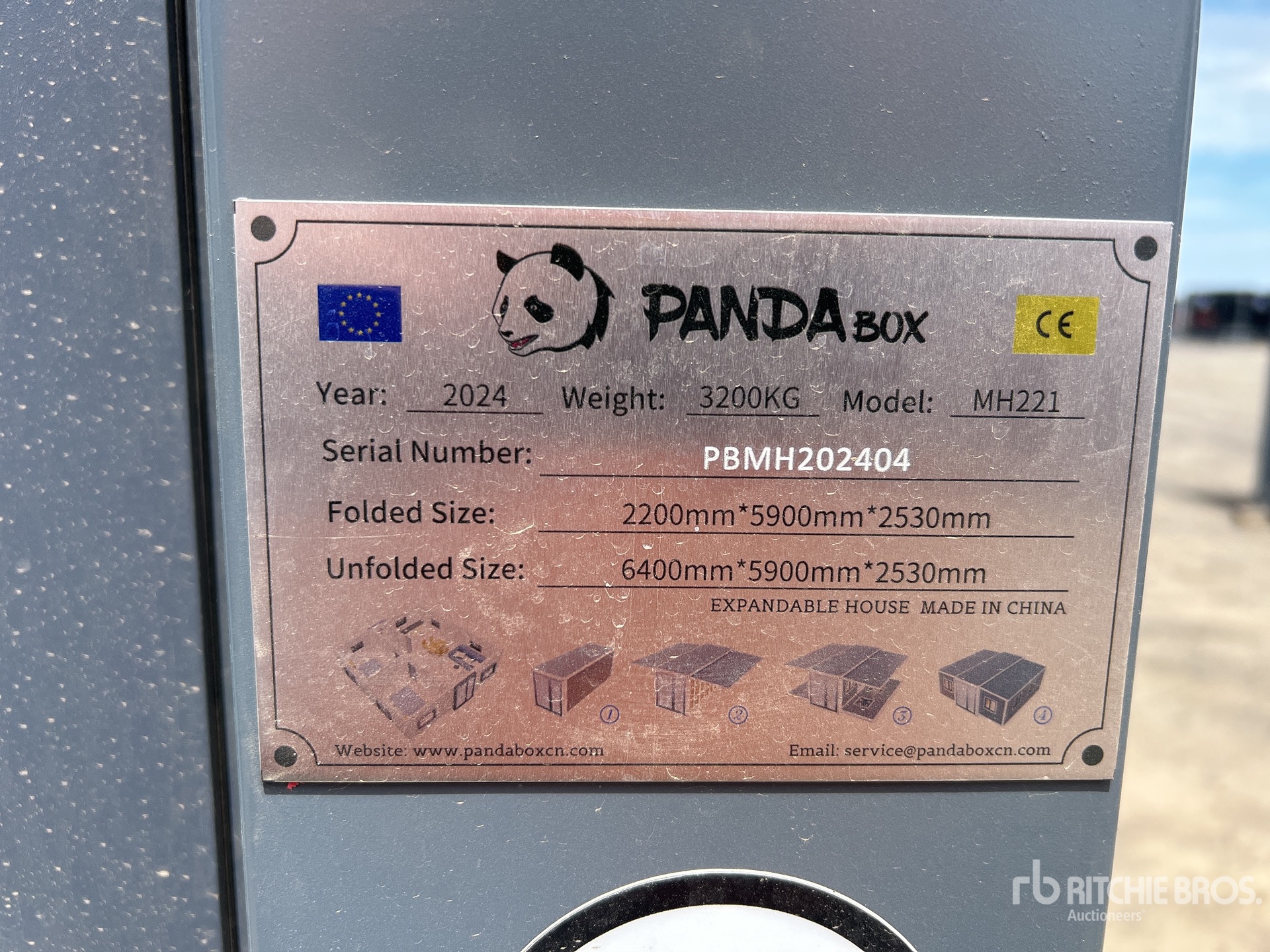 2024 PANDABOX MH221 5.9 m x 6.4 m Portable Expandable House Divers - Structure portative (Unused ...