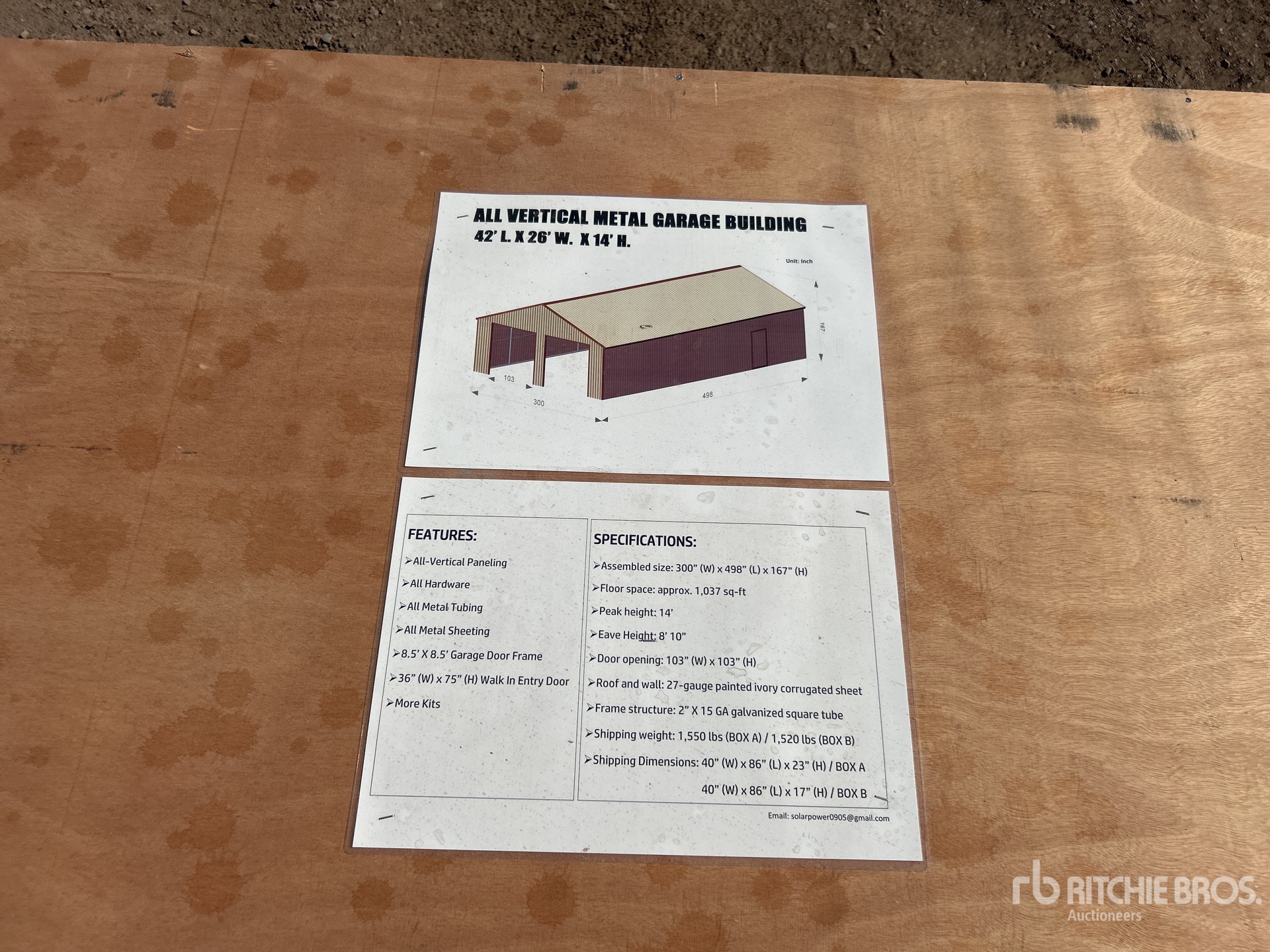 2024 DG2642 26 ft x 42 ft All Vertical Metal Garage Building Shed ...