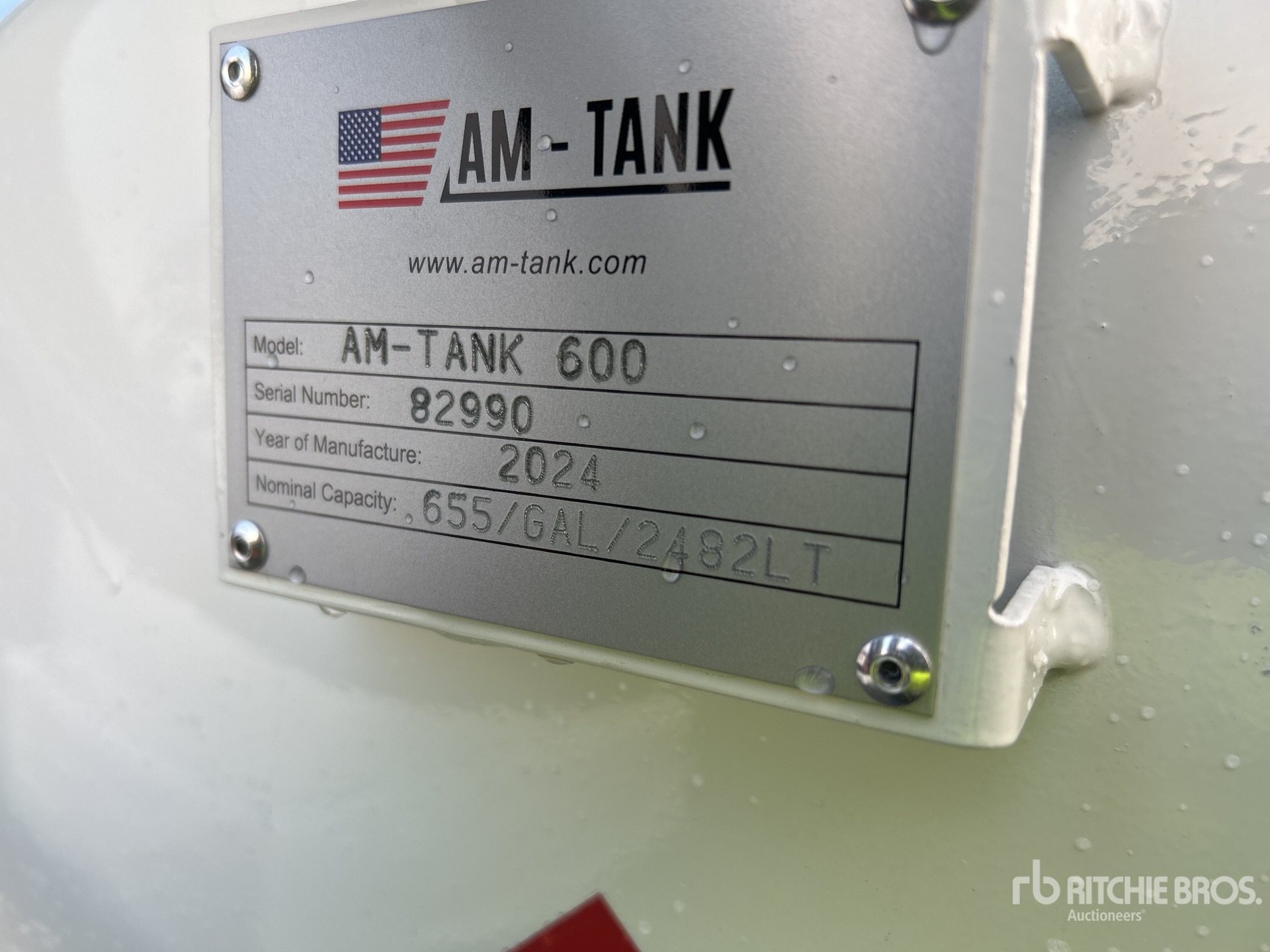 2024 AM Tank AM-TANK600 655 gal Skid Mounted Steel Diesel Réservoir de ...