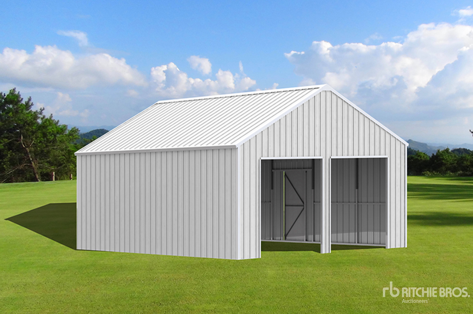 2024 KJ K3325 33 ft x 25 ft Metal Garage Struttura mobile (Unused ...