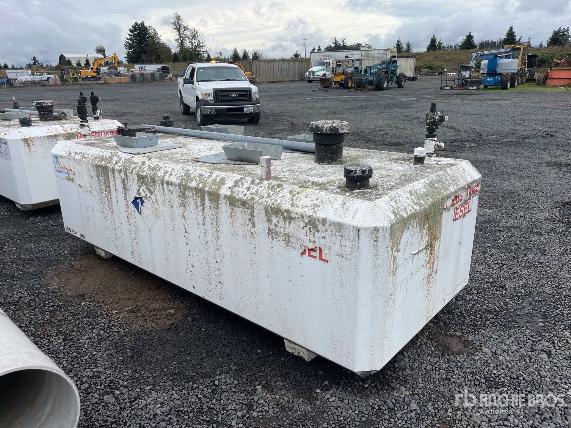 ConVault 500 gal Skid Mounted Steel inside concrete Diesel Tanque de ...