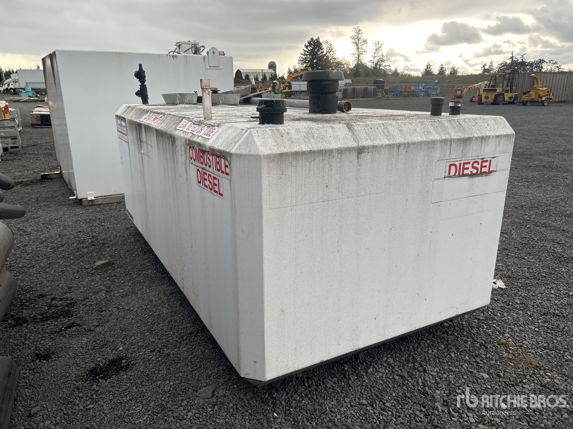 ConVault 1000 gal Skid Mounted steel inside concrete Gasoline Fuel Tank ...