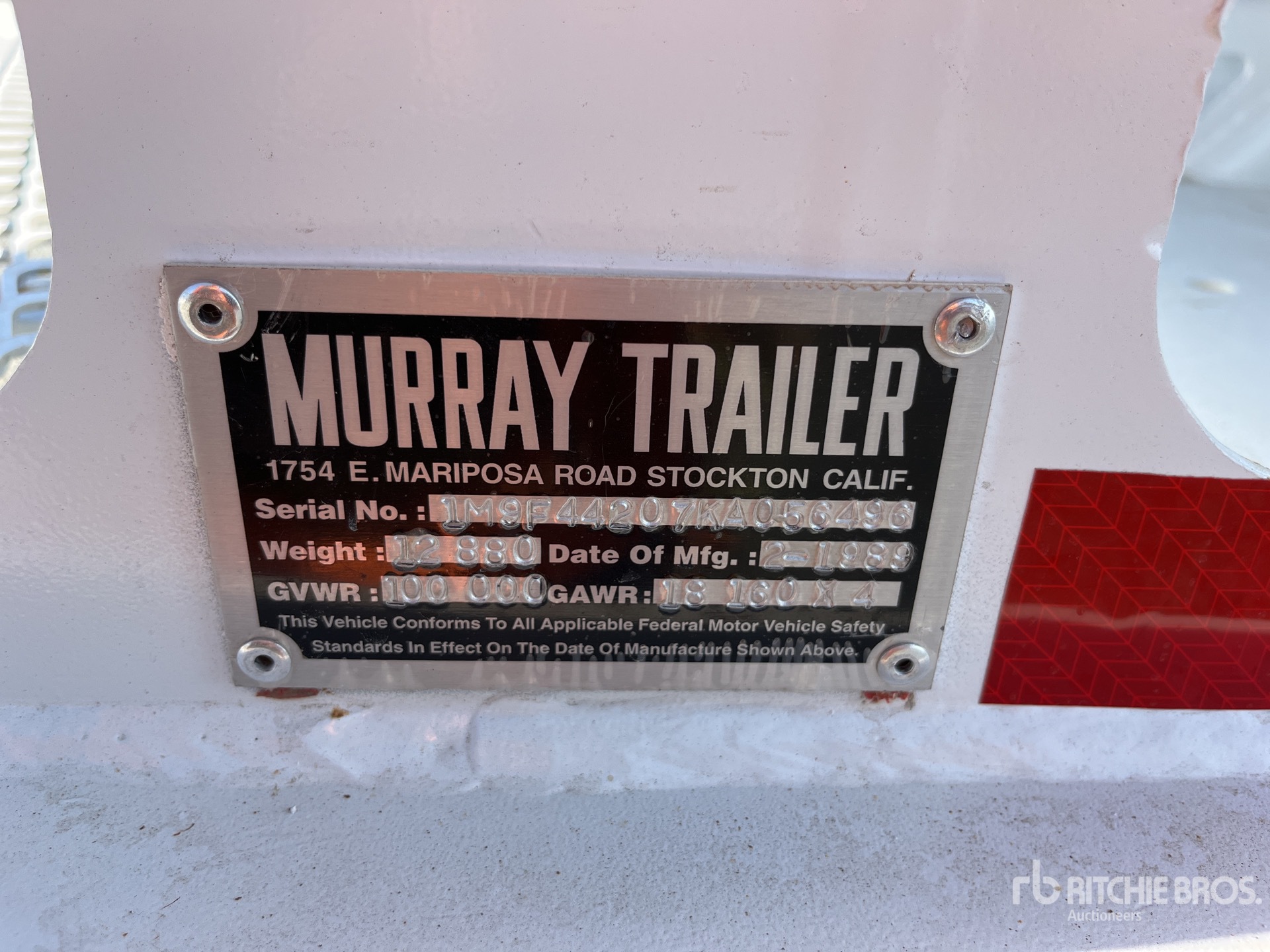 1989 Murray 60 ton 16-Wheel Expandable Axle Removable Gooseneck Lowboy ...