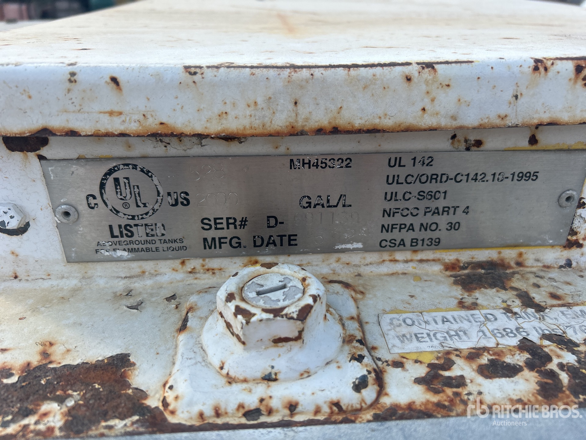 2012 Transcube 20TCG 2000 gal Skid Mounted Steel Diesel Fuel Tank ...