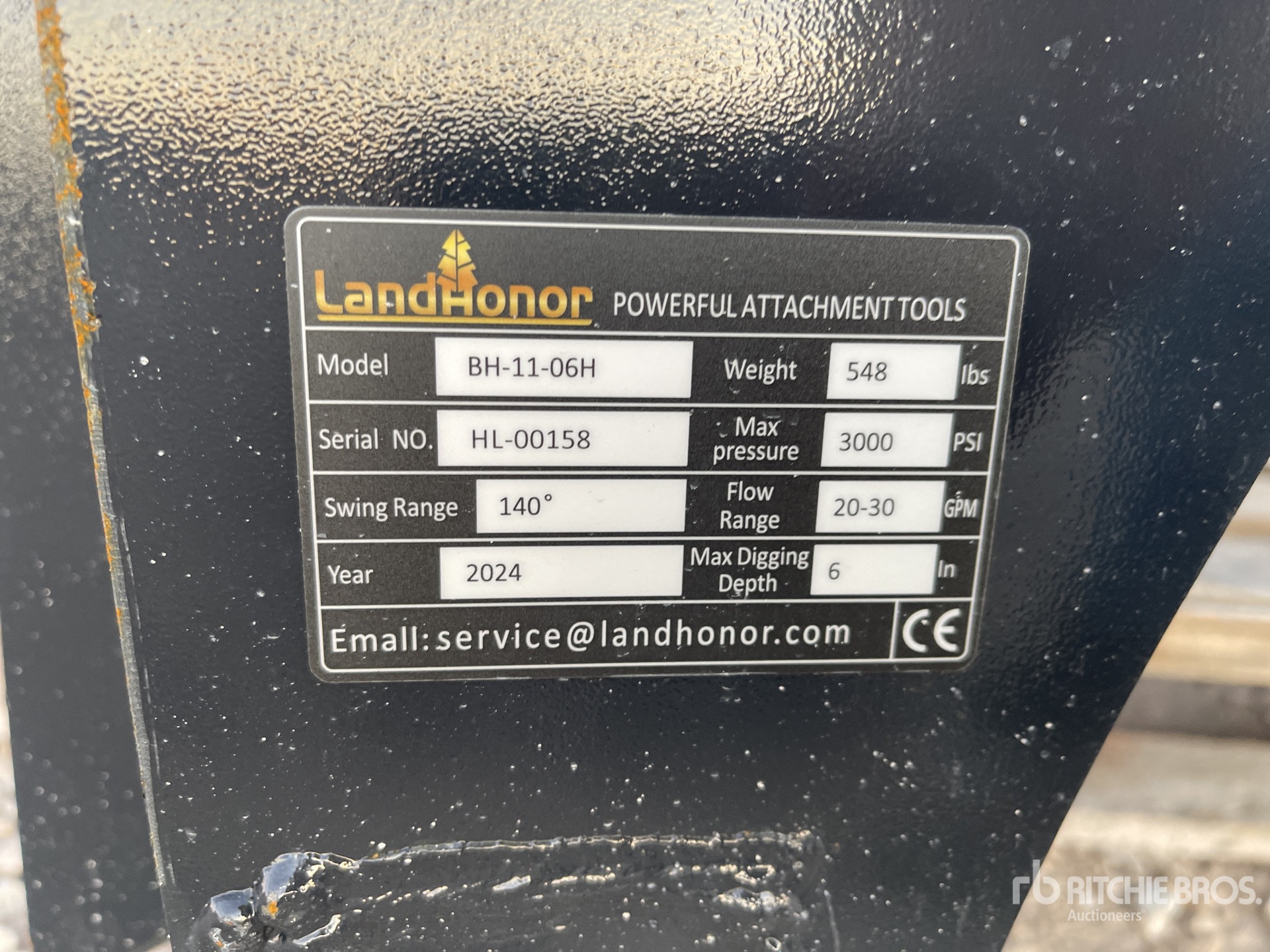 2024 Landhonor BH-11-06H 72 in Skid Steer Backhoe (Unused) | Ritchie ...