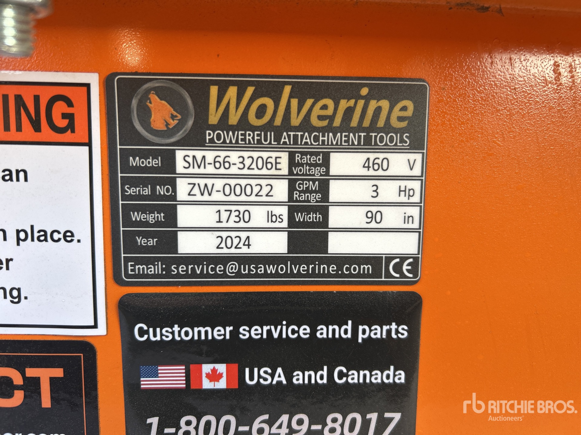 2024 Wolverine SM-66-3206E 32 in x 6 ft Permanent Separador Magnetico (Unused) | Ritchie Bros ...