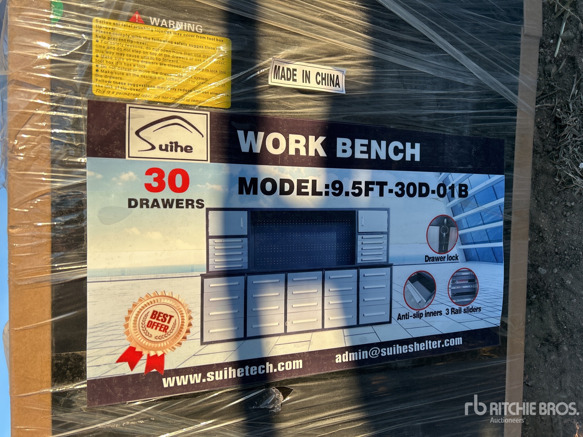 2024 Suihe NWB-H30DS -9.5 9 ft 5 in 30-Drawer Workbench (Unused ...