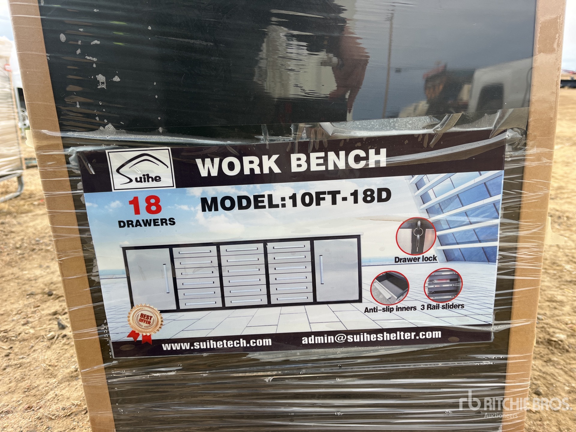 2024 Suihe 10 ft 18-Drawer Stainless Steel Workbench (Unused) | Ritchie ...