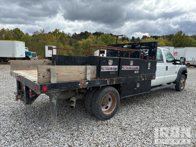 2015 Ford F-550 XL 4x4 Crew Cab Flatbed Truck in St. Marys, West ...