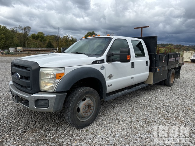 2015 Ford F-550 XL 4x4 Crew Cab Flatbed Truck in St. Marys, West ...