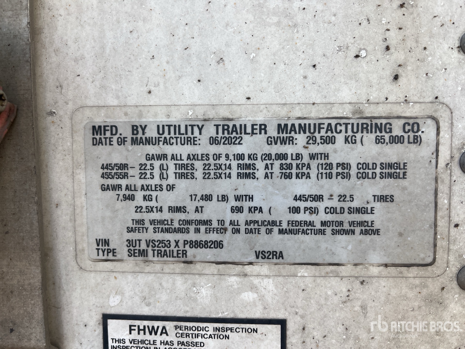 2023 Utility VS2RA 53 ft x 102 in T/A Refrigerated Trailer | Ritchie ...