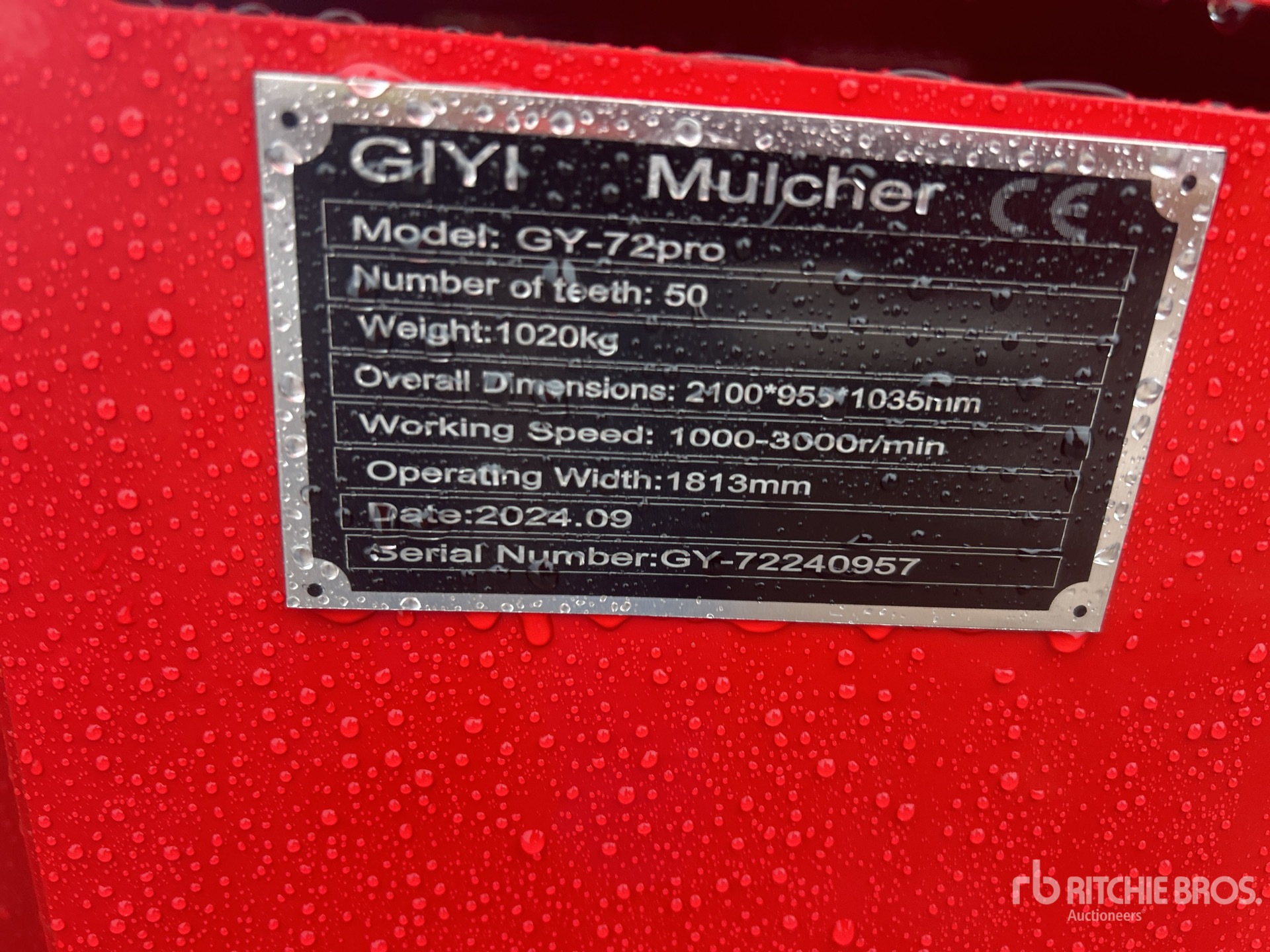 2024 GIYI GY-72pro 73 in Broyeur pour chargeuse à différentiel (Unused ...