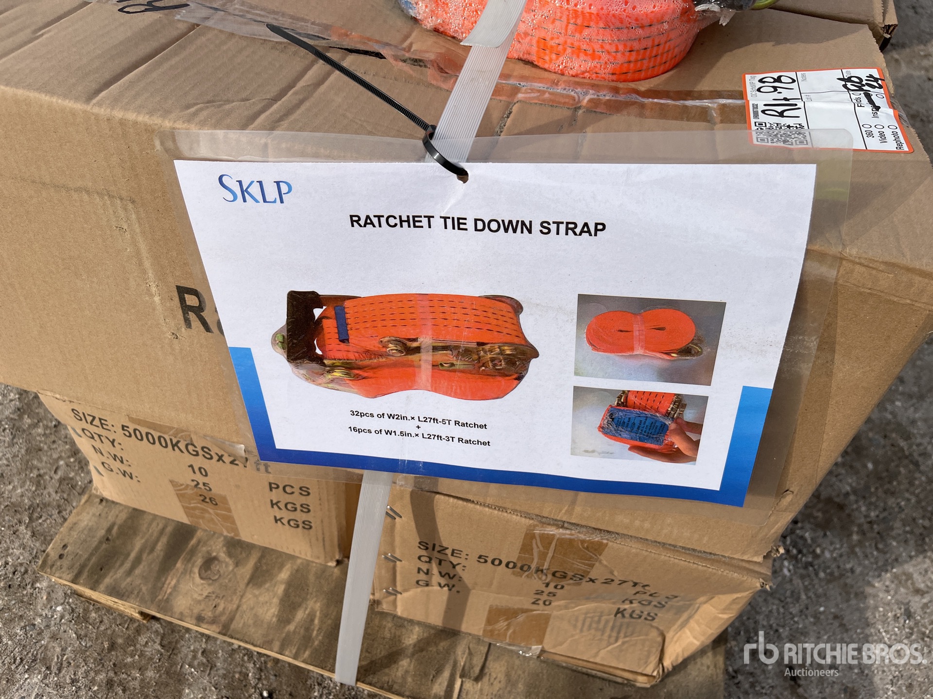 Quantity of 2024 SKLP SK003 Ratchet Straps Skid Steer Breaker (Unused ...