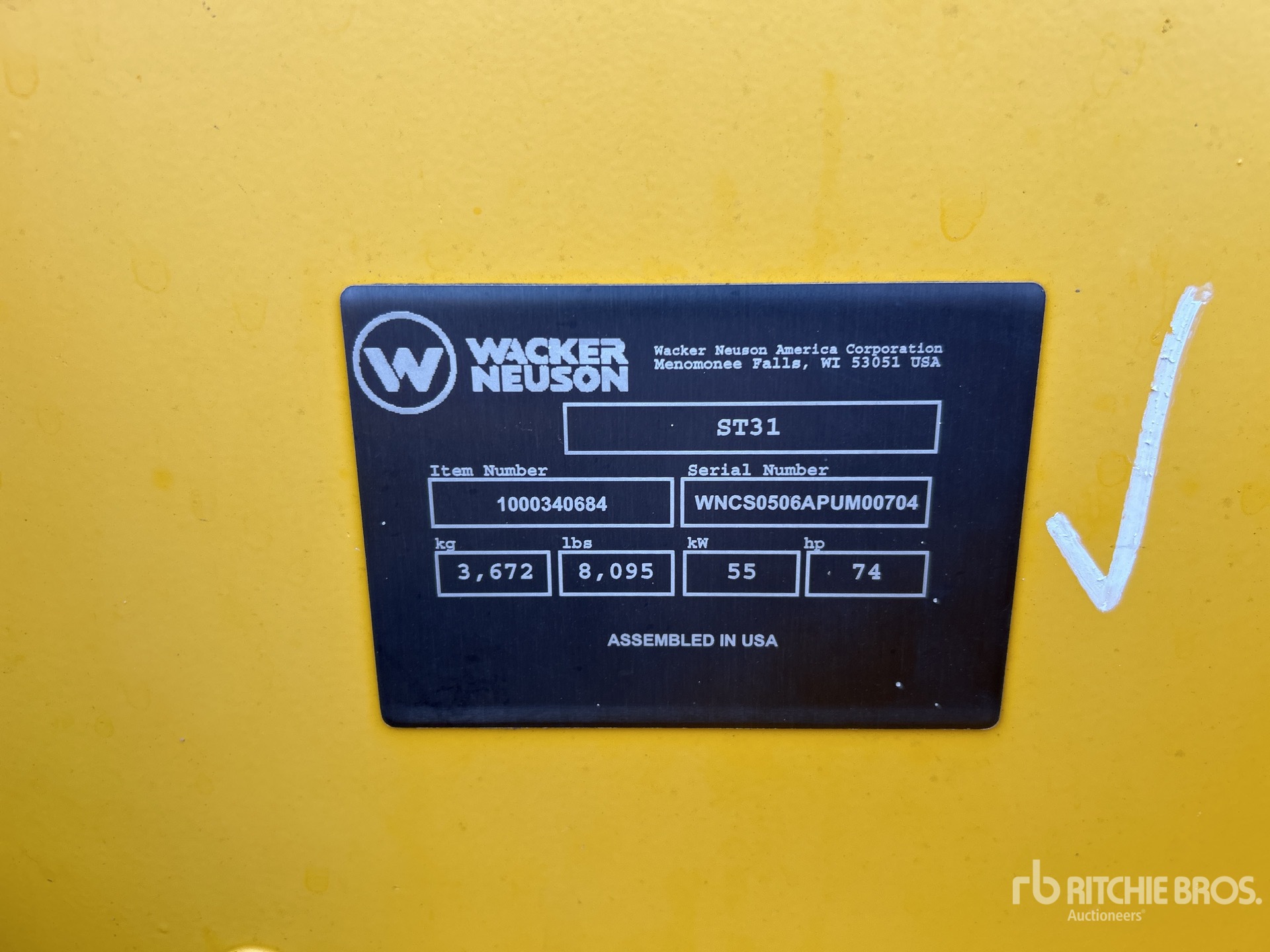 2017 Wacker Neuson ST31 Chargeuse sur rails compacte (Inoperable ...