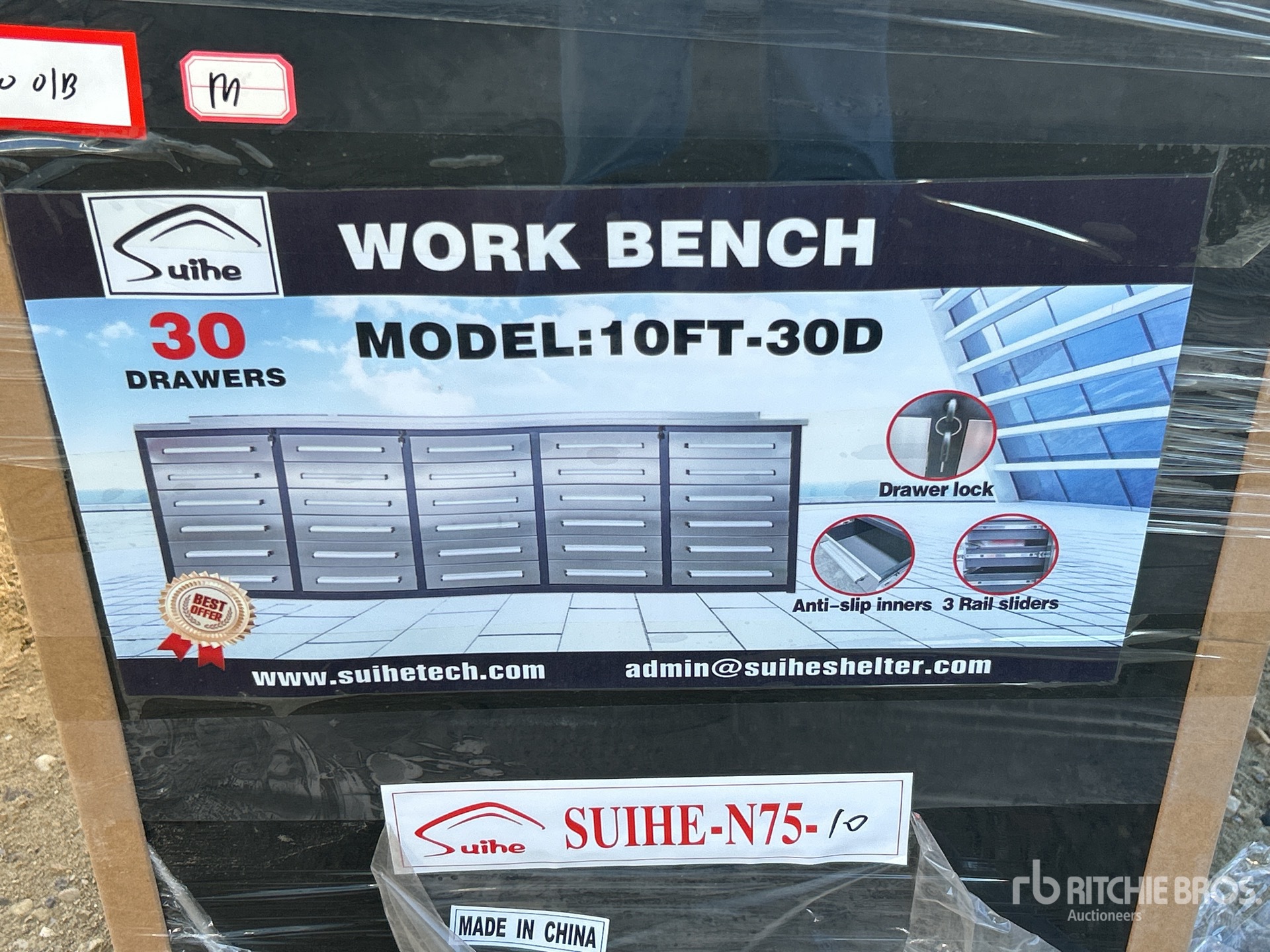 2024 Suihe NWB-30DS-10 9 ft 4 in 30-Drawer Workbench (Unused) | Ritchie ...