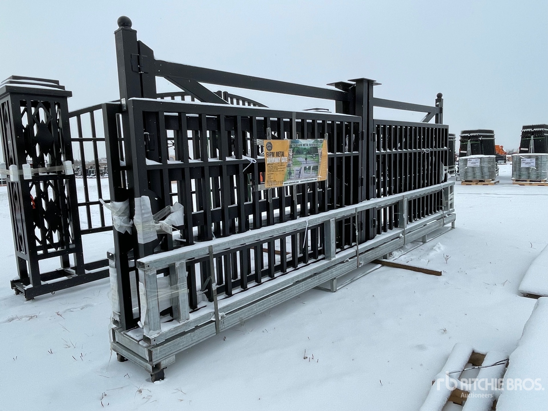 Quantity of (3) 2024 Suihe NFG-20FC-3 20 ft Bi-Parting Farm Driveway ...