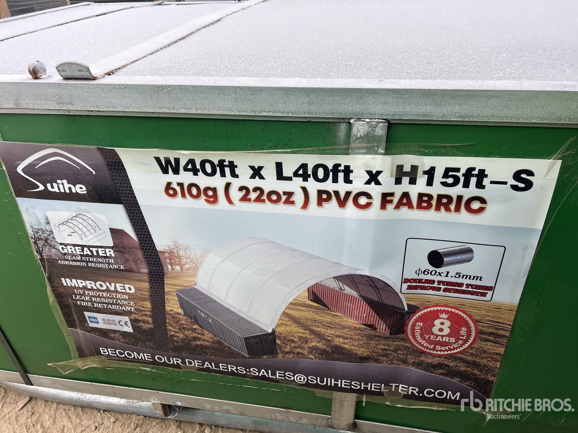 2024 Suihe C404015S 40 ft x 40 ft x 15 ft Container Shelter Divers ...