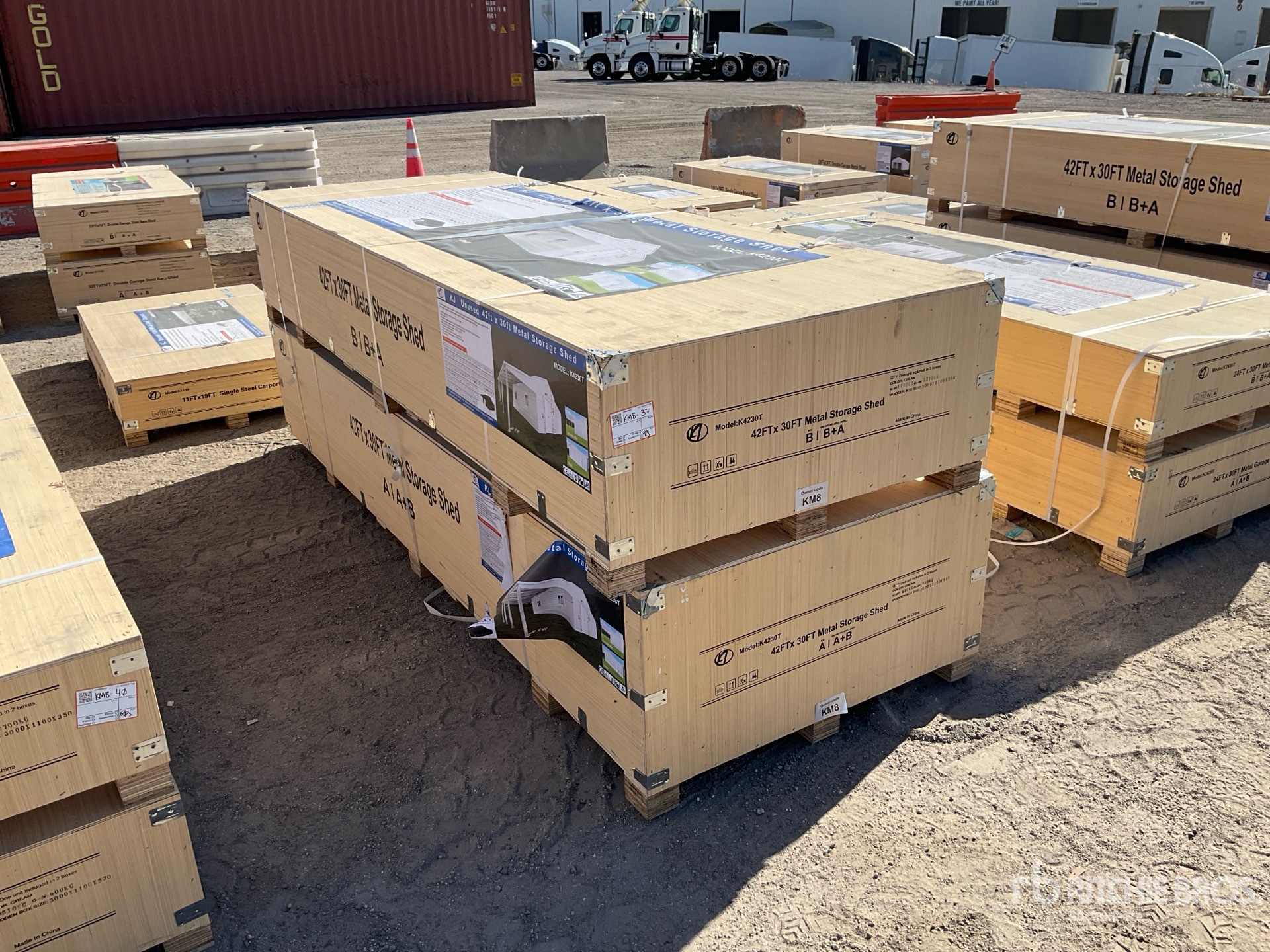 2024 KJ K4230T 42 ft x 30 ft Metal Storage Shed | Ritchie Bros. Auctioneers