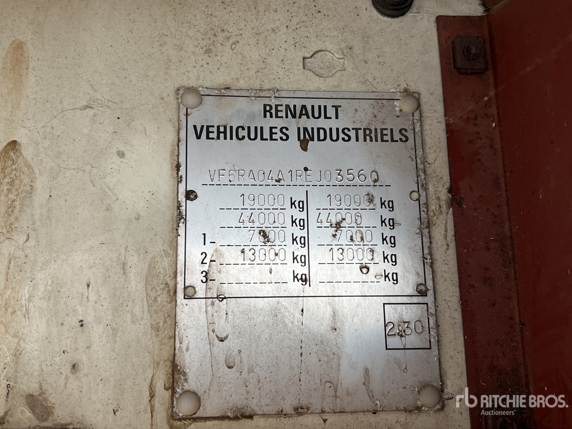 1987 Copma C1230/2 5500 kg on 1988 Renault R340 4x2 Camion Plateau Avec ...