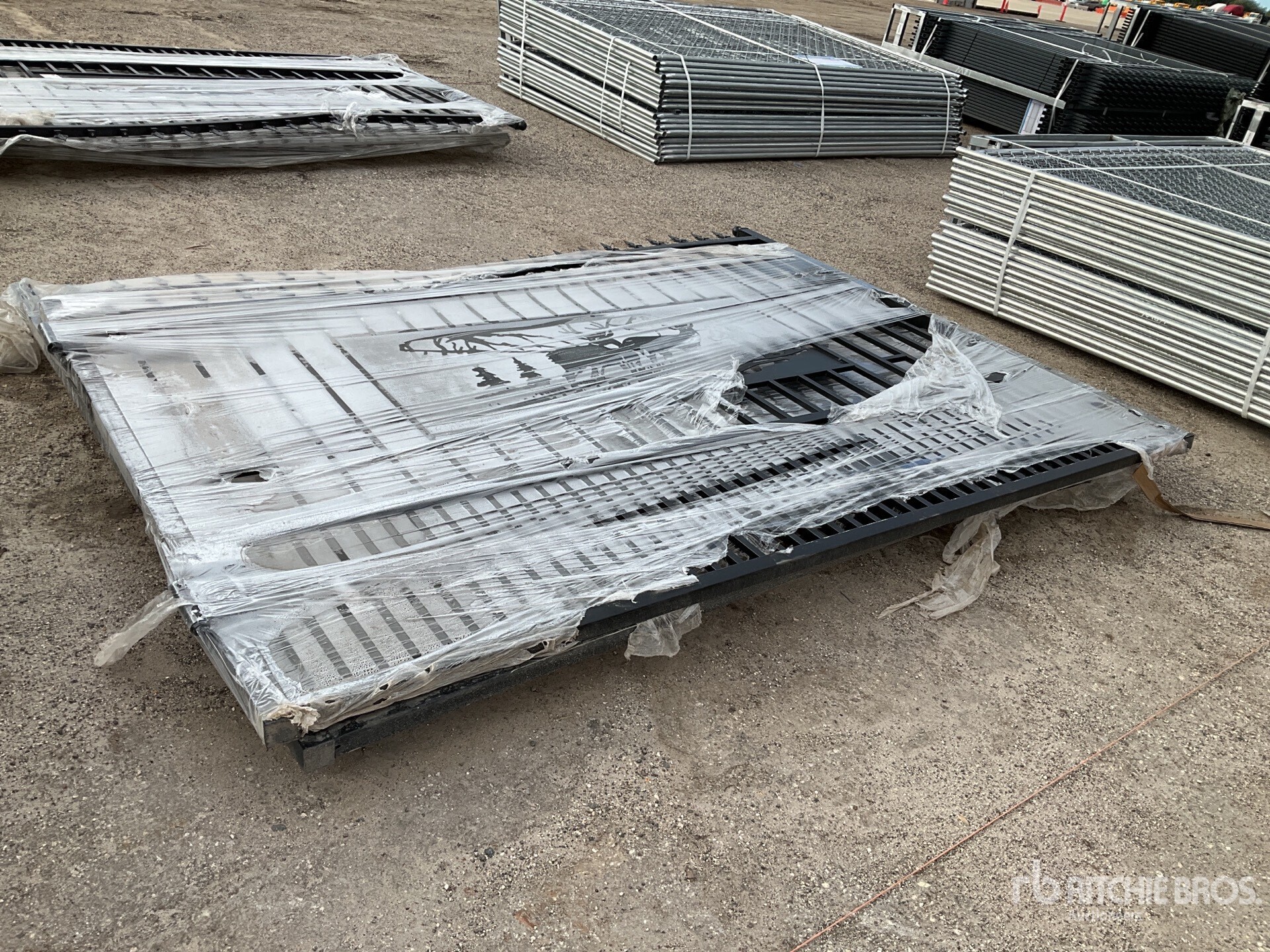 2024 KJ K0720-1 20 ft Wrought Iron Bi-Parting Driveway Gate (Unused ...