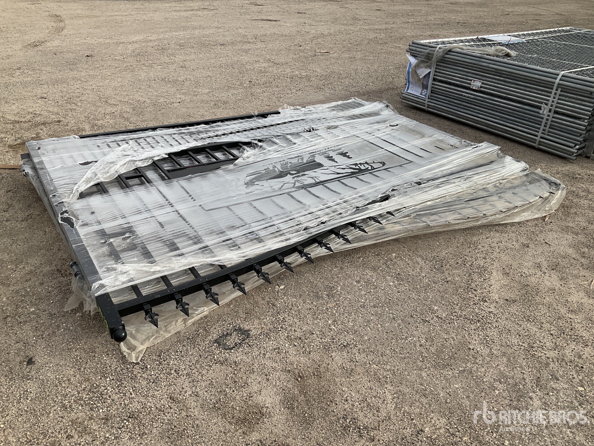 2024 KJ K0720-1 20 ft Wrought Iron Bi-Parting Driveway Gate | Ritchie ...