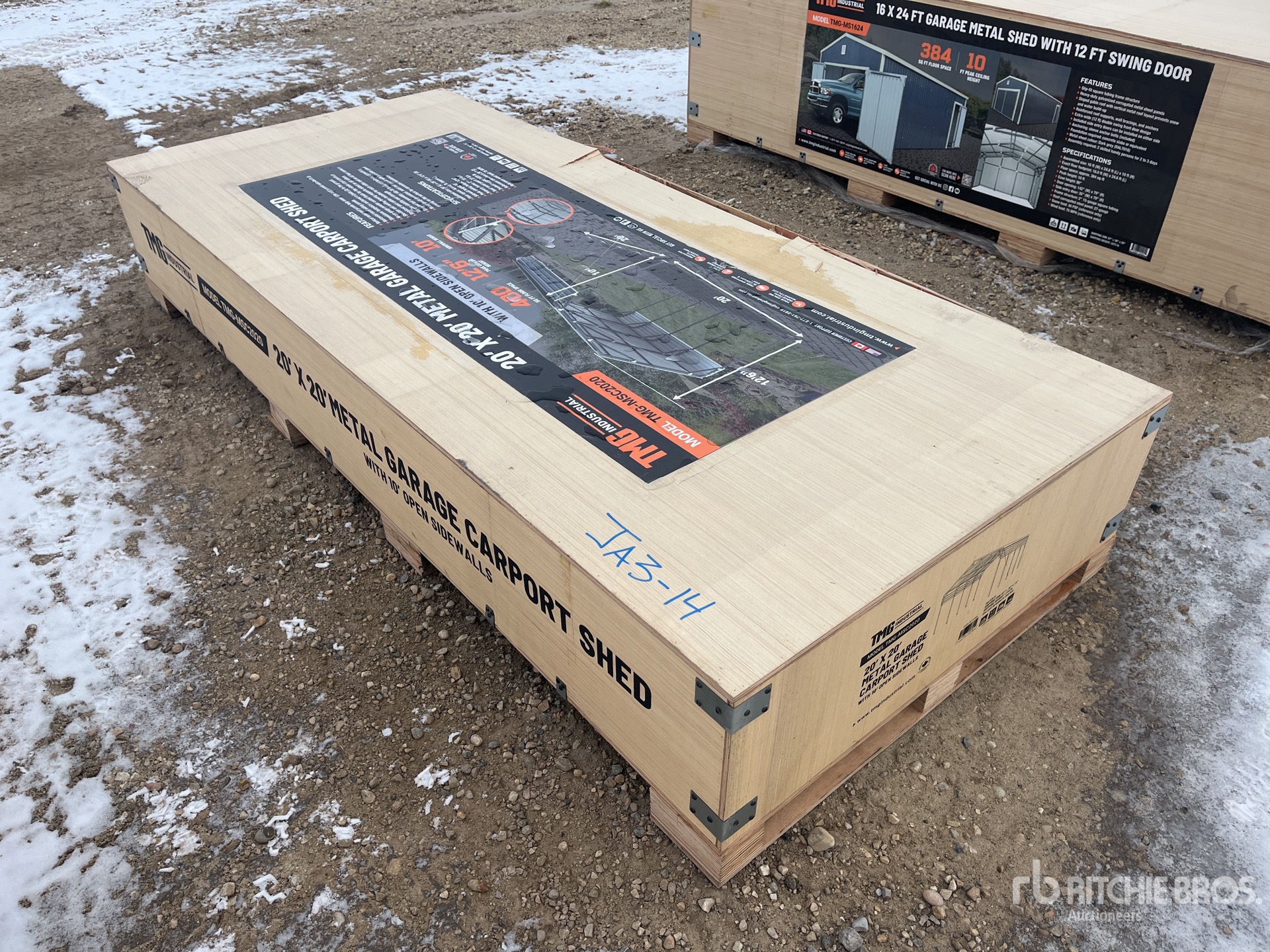 TMG MSC2020 20 ft x 20 ft Metal Carport | Ritchie Bros. Auctioneers