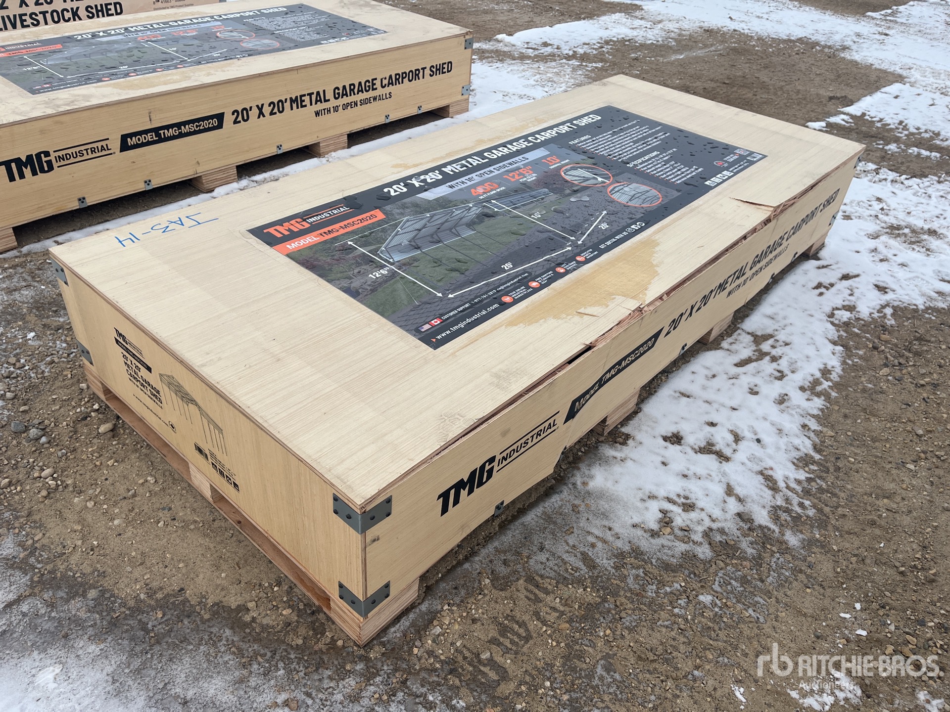 TMG MSC2020 20 ft x 20 ft Metal Carport | Ritchie Bros. Auctioneers