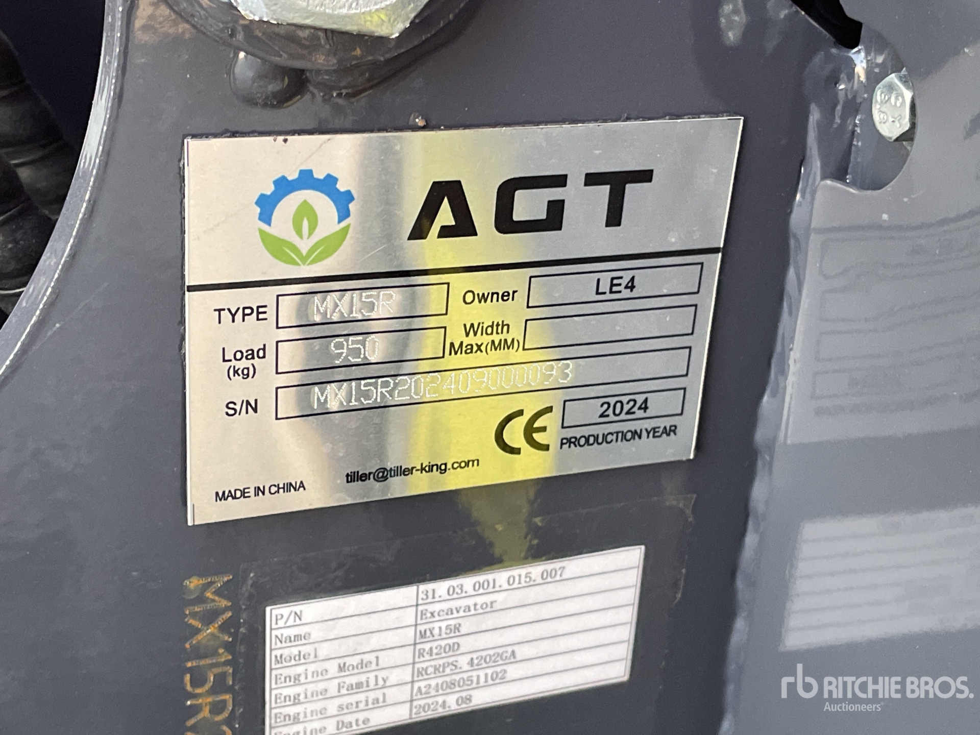 2024 AGT MX15R Mini Excavator (Unused) | Ritchie Bros. Auctioneers