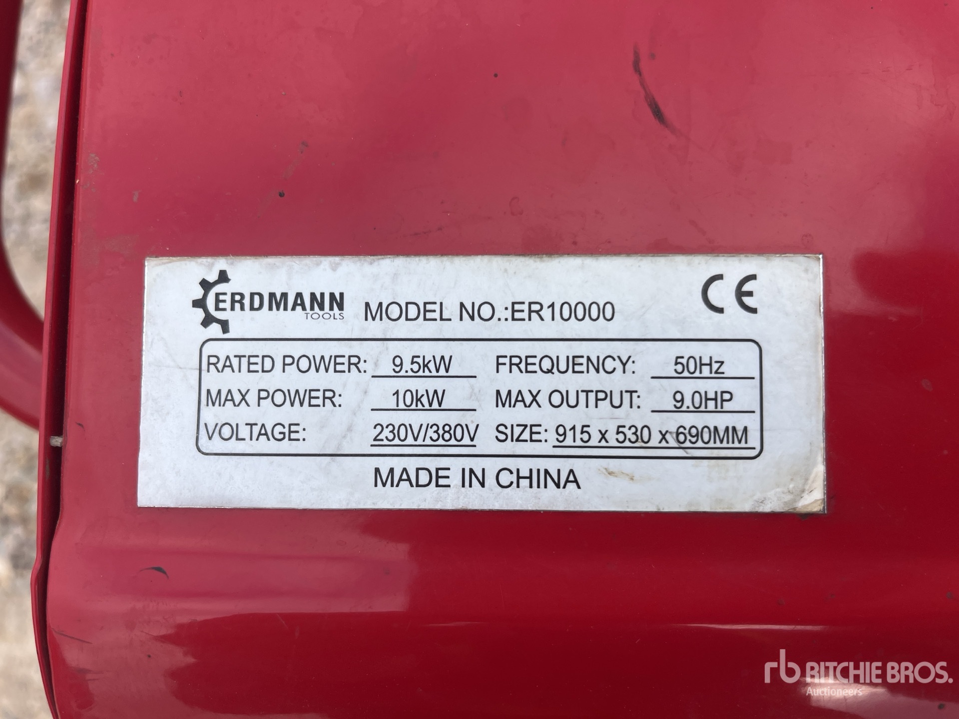 2024 Erdmann ER10000 12KVA Portable Generator Set (Inoperable ...