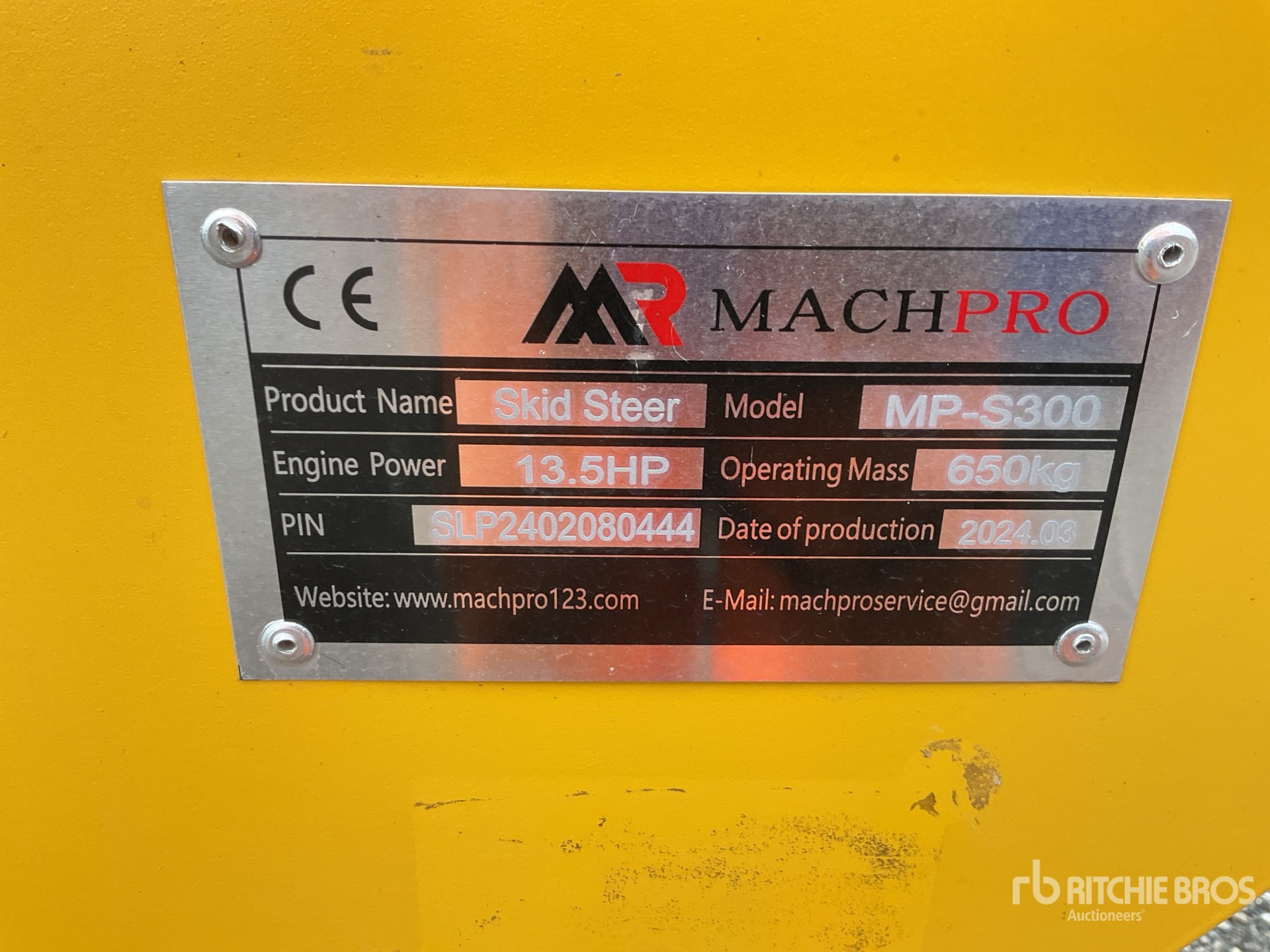 2024 Machpro MP-S300 Tracked Skid Steer Loader (Unused) | Ritchie Bros ...