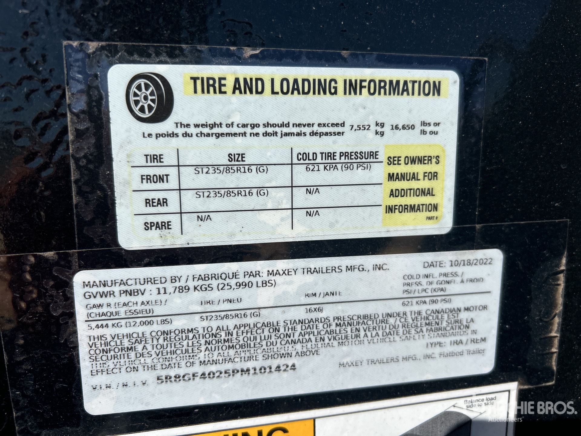 2023 Maxey 40 ft T/A Gooseneck Equipment Trailer | Ritchie Bros ...