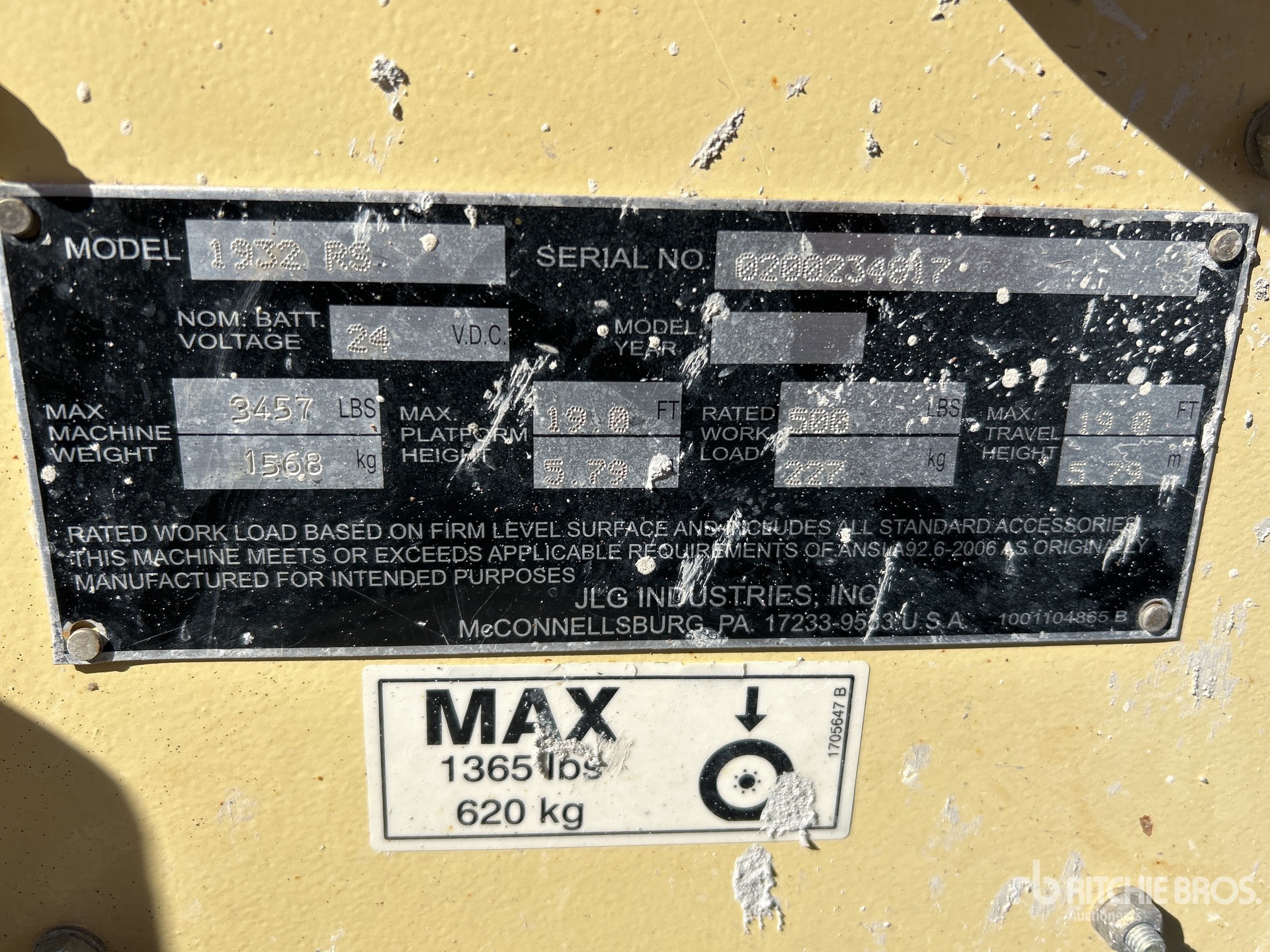 2014 JLG 1932RS Electric Scissor Lift | Ritchie Bros. Auctioneers