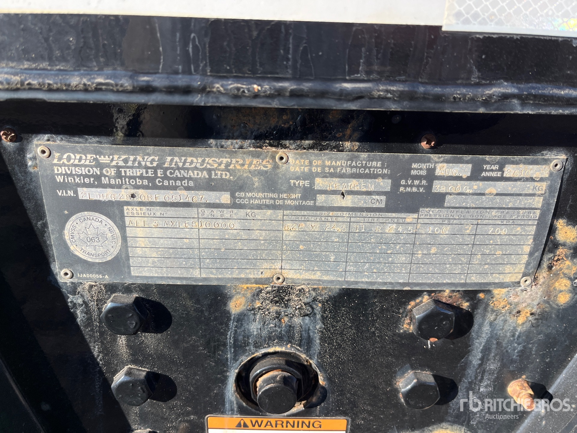 2011 Lode King 28 ft Super B-Train Lead Remorque à grains | Ritchie ...