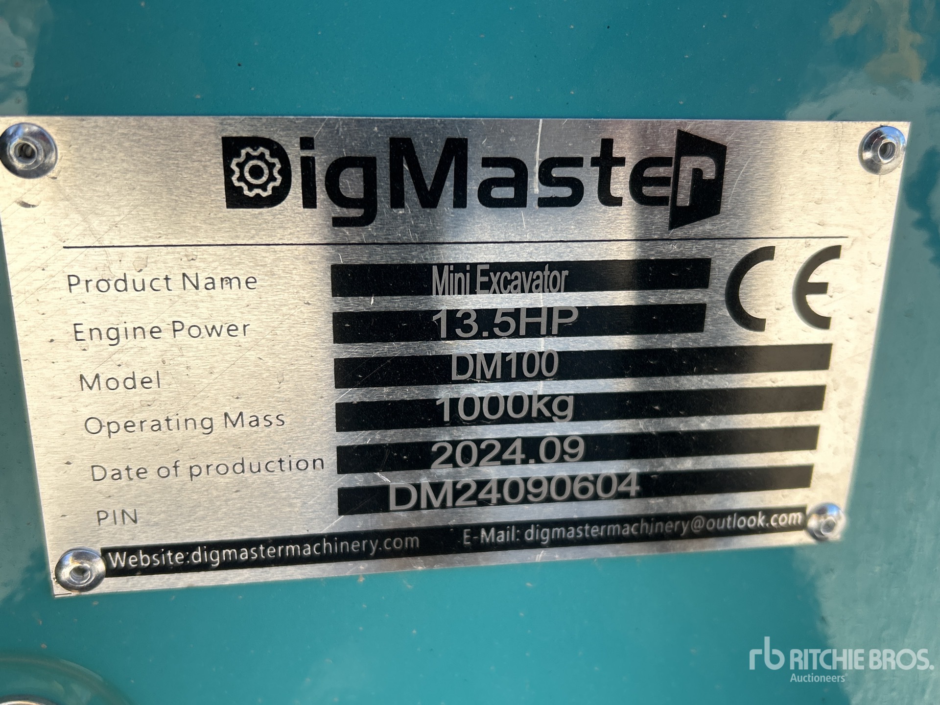 2024 Digmaster DM100 Mini-pelle (Unused) | Ritchie Bros. Auctioneers