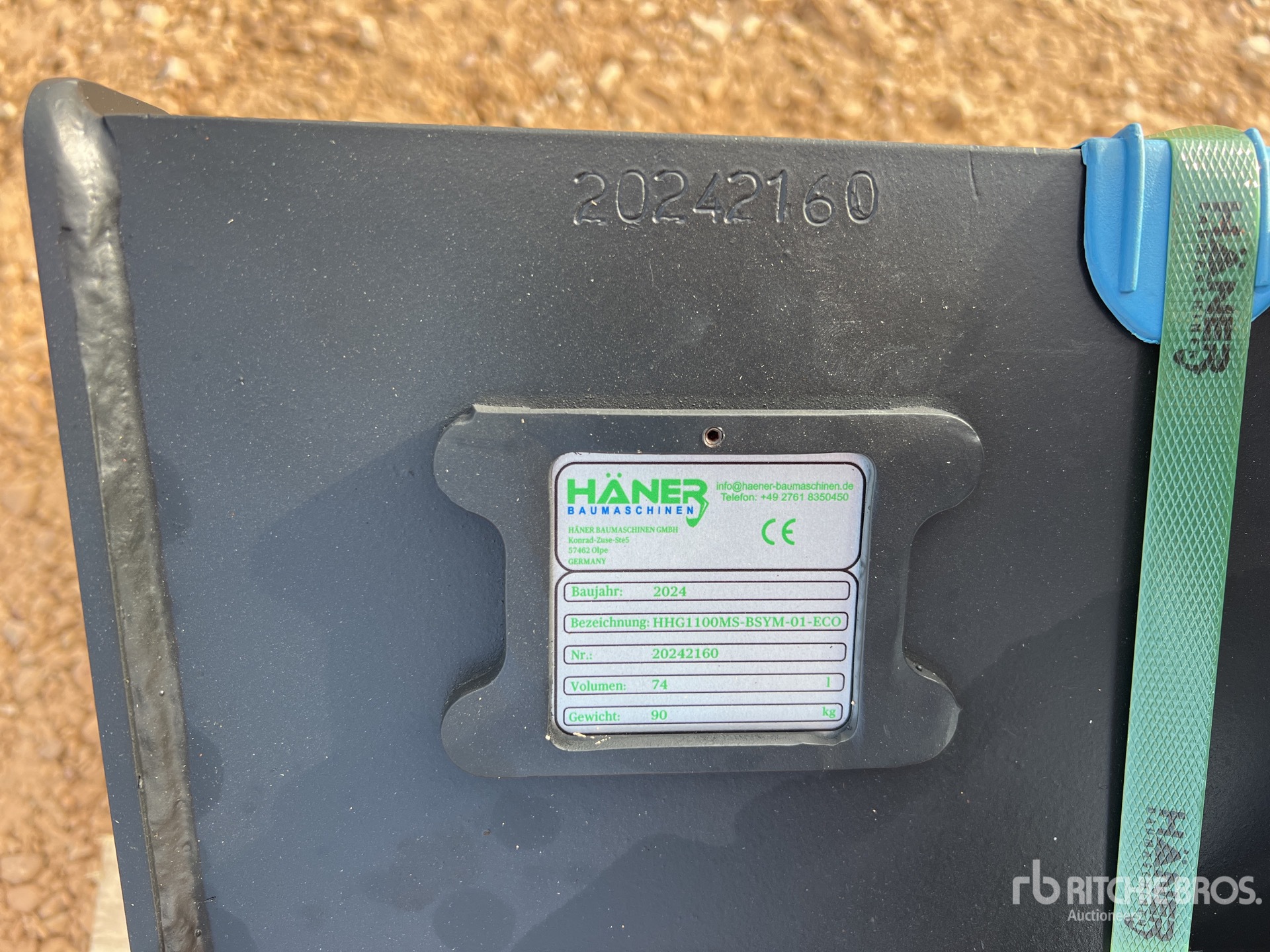 2024 Haener HHG1100 MS01-ECO 980 mm Hydraulic Tilting Godet Orientable ...