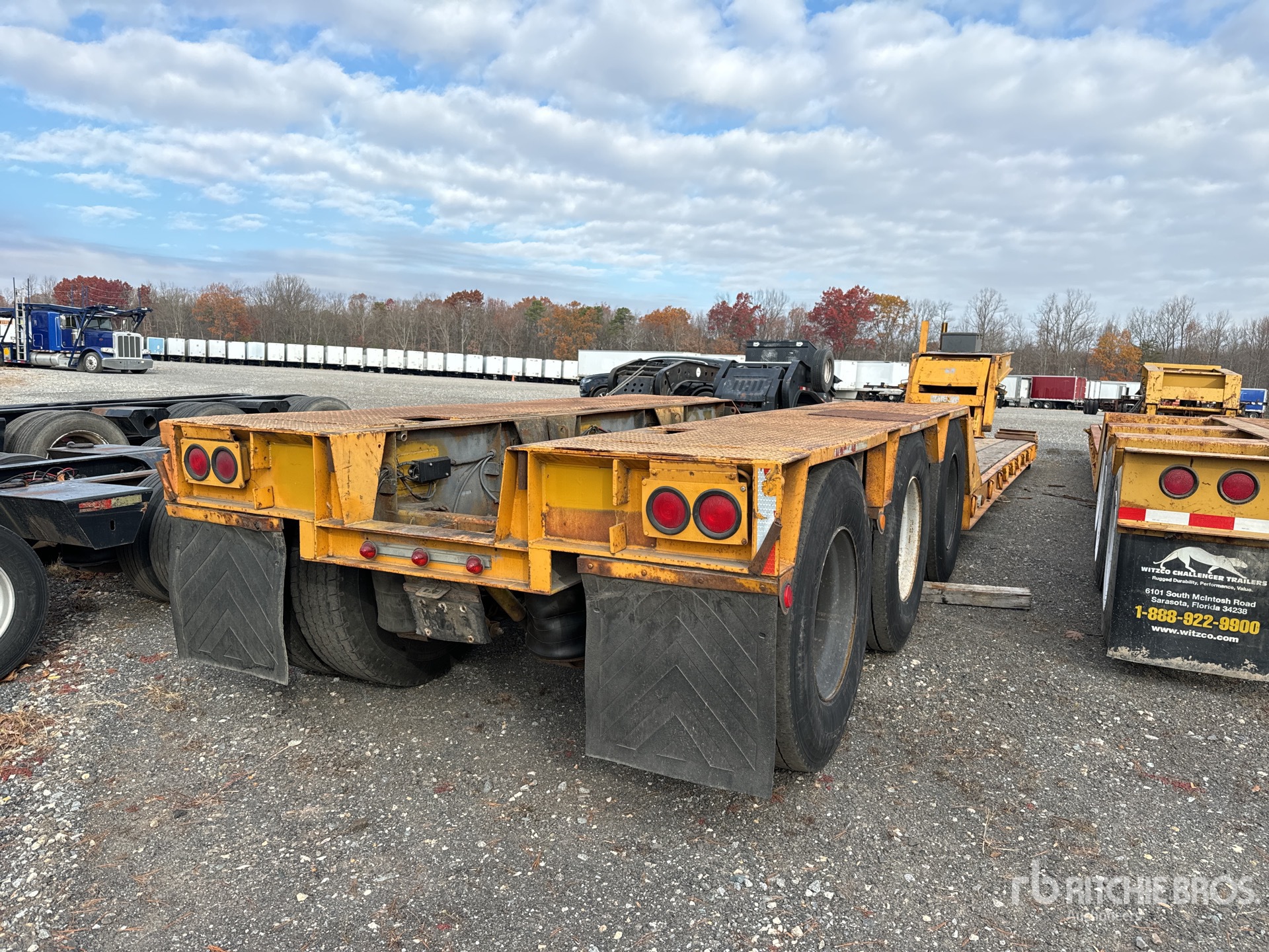 1989 Talbert 50 ton Tri/A Removable Gooseneck Remorque Surbaissée ...
