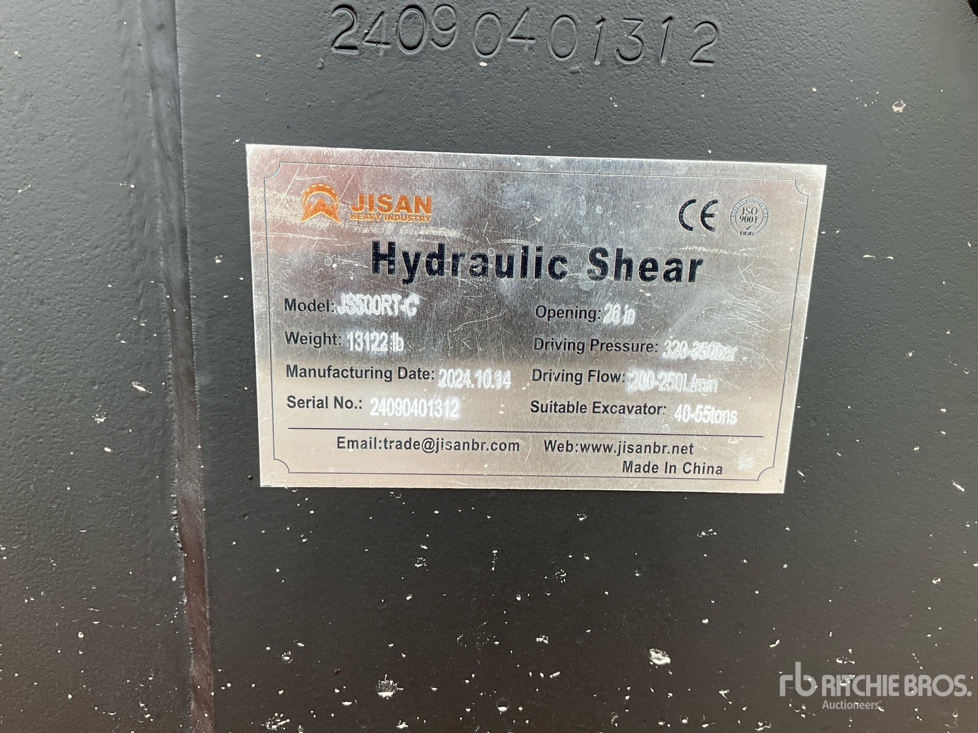 2024 Jisan JS500RT Rotating Demolition Shear - Fits Cat 345 / 40 - 55 ...