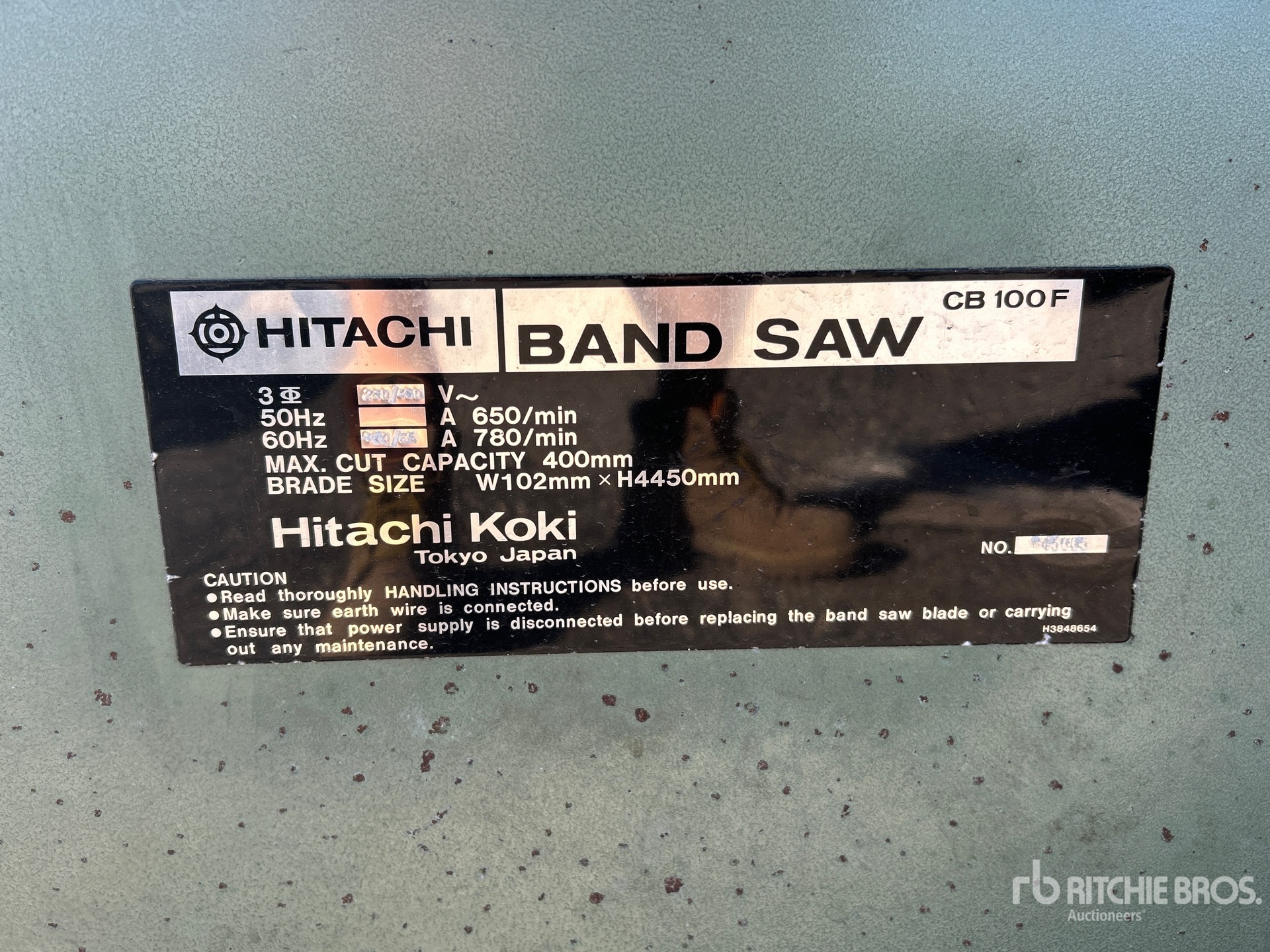 Hitachi CB 100F Sierra de cinta | Ritchie Bros. Auctioneers