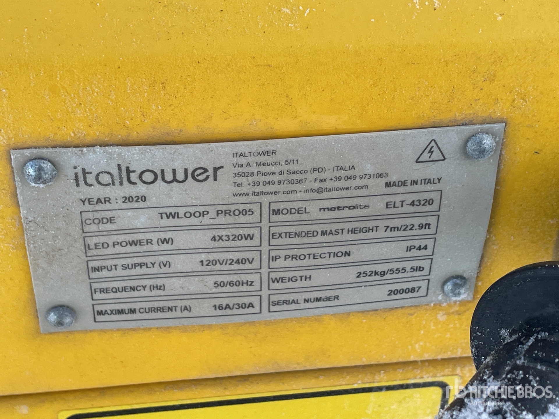 2020 Metrolite ELT-4320 Tour d'éclairage | Ritchie Bros. Auctioneers