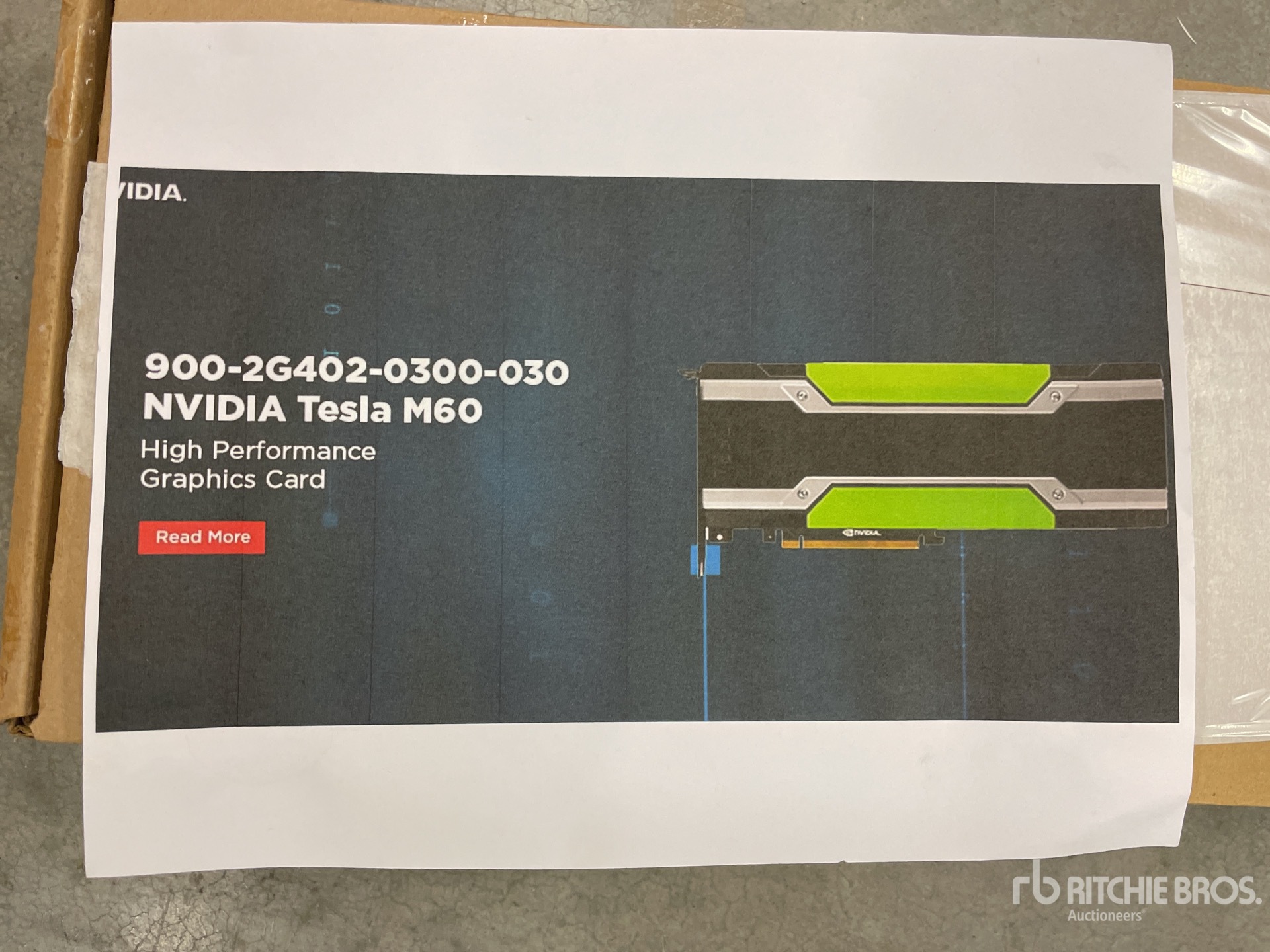 Nvidia M60 GPU Processor | Ritchie Bros. Auctioneers