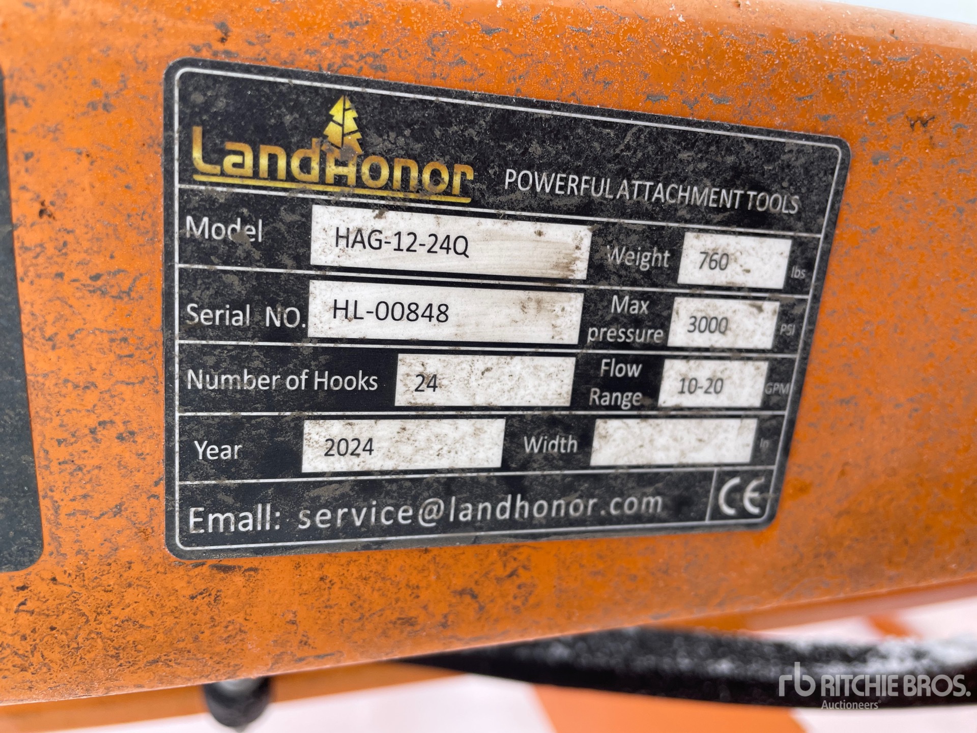 Landhonor HAG-12-24Q 96 in Skid Steer Hay Grapple Varios implementos ...