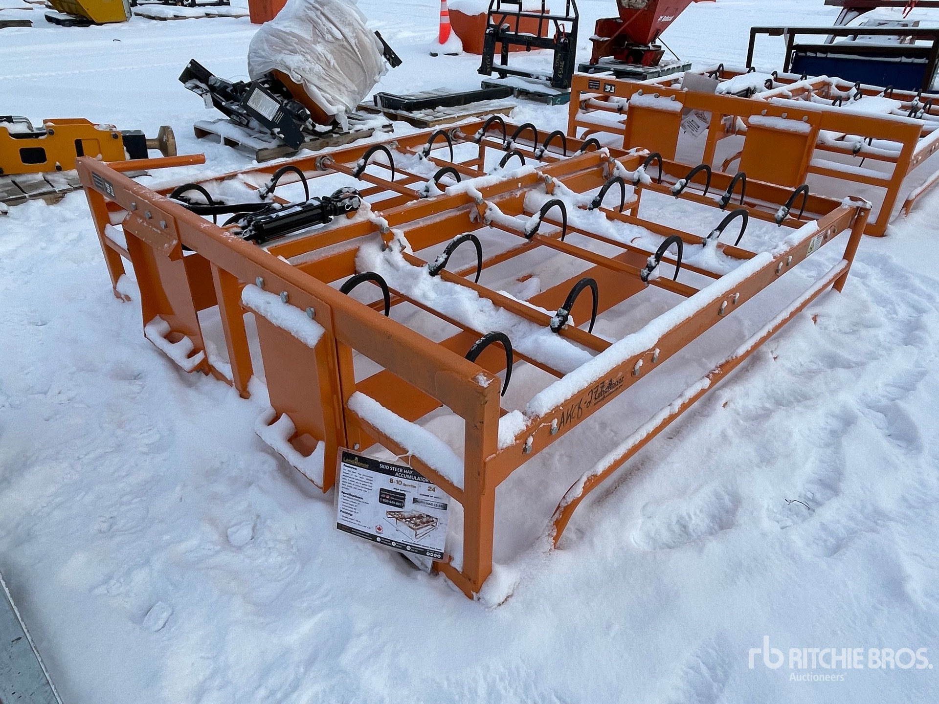 Landhonor HAG-12-24Q 96 in Skid Steer Hay Grapple Varios implementos ...