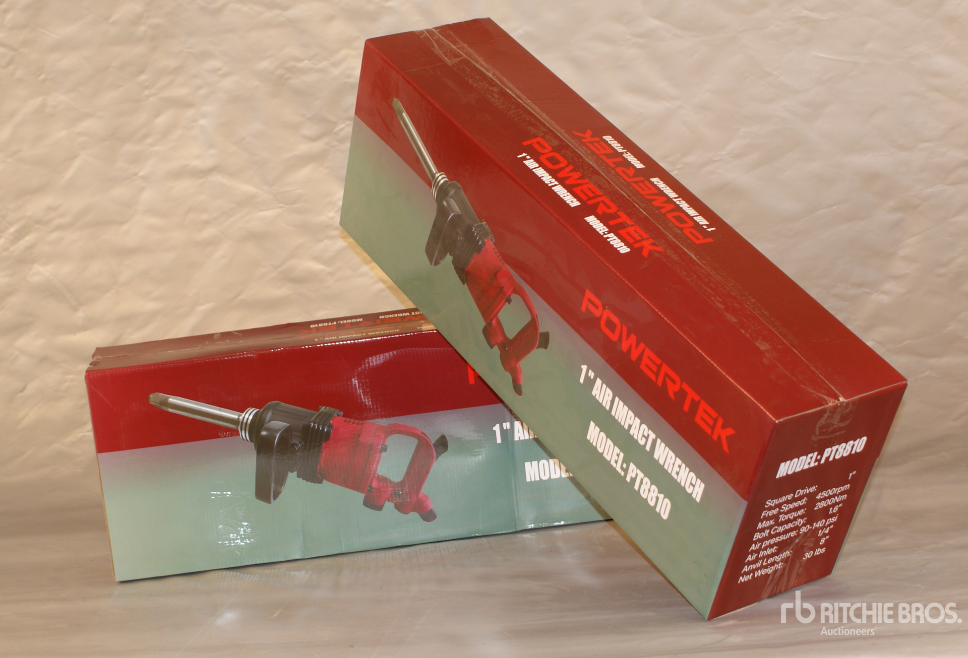 Quantity of (2) 2024 Powertek PT8810 Pneumatic Impact Wrench (Unused) | Ritchie Bros. Auctioneers