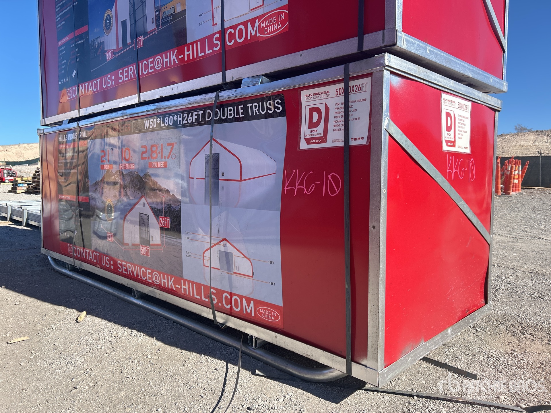 2025 HIlls Industrial 805026 80 ft x 50 ft x 26 ft Storage Building (Unused) | Ritchie Bros ...