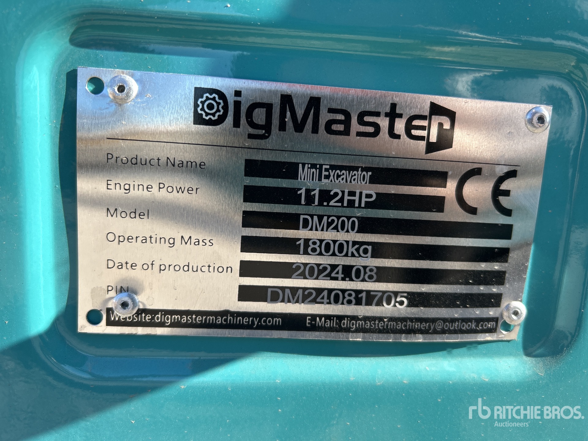 2024 Digmaster DM200 Mini-pelle (Unused) | Ritchie Bros. Auctioneers