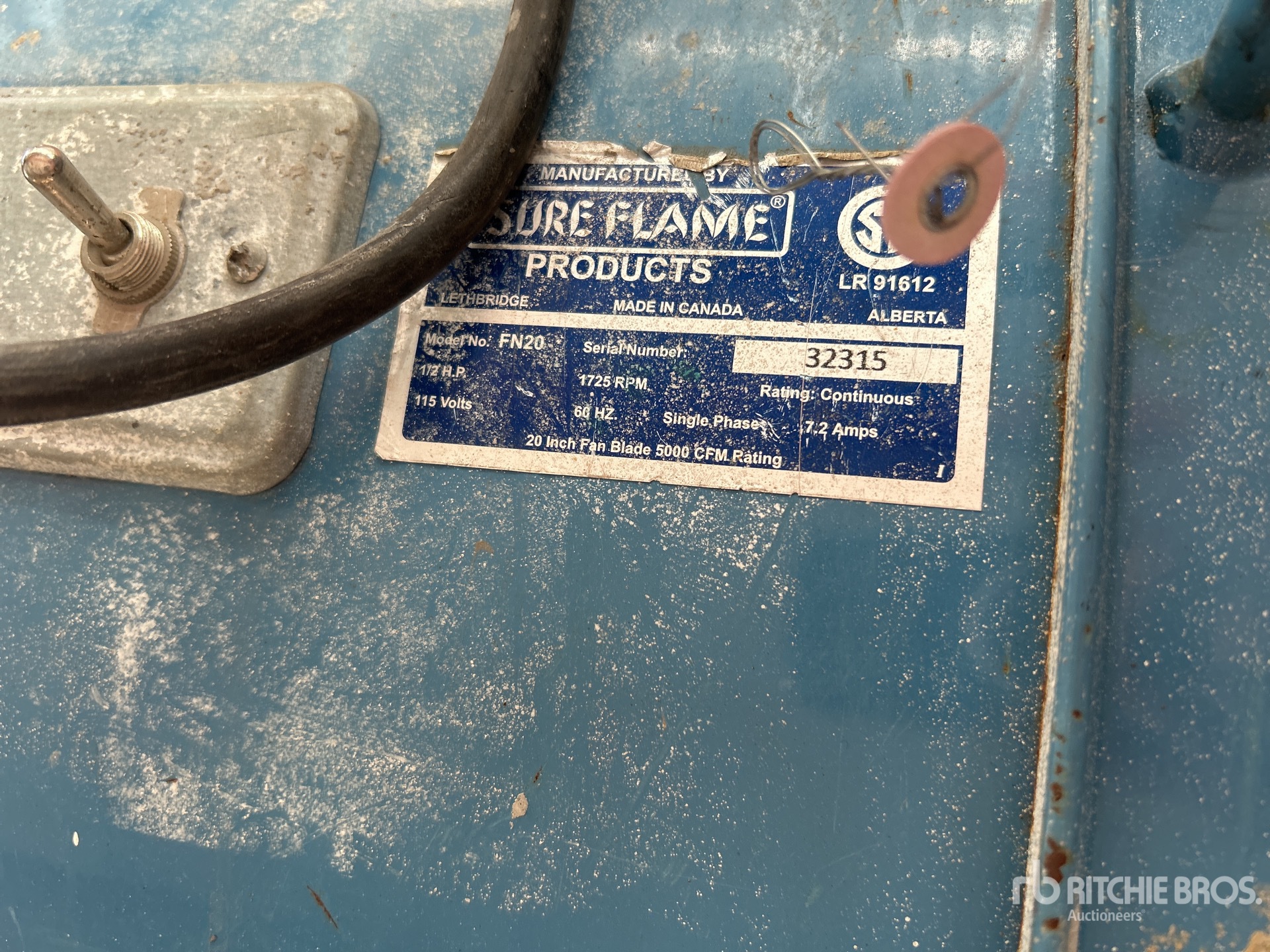 Sure Flame FN20 Fan | Ritchie Bros. Auctioneers