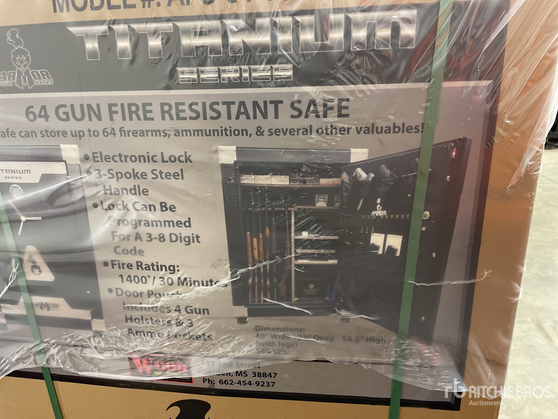 Armor Freedom Series 64 64 Gun Safe (Unused) | Ritchie Bros. Auctioneers