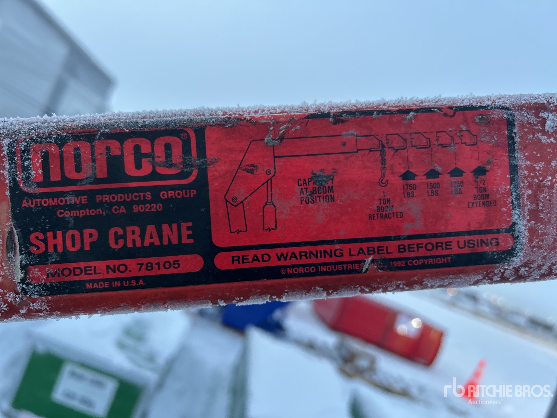 Norco 78105 1 Ton Shop Crane | Ritchie Bros. Auctioneers