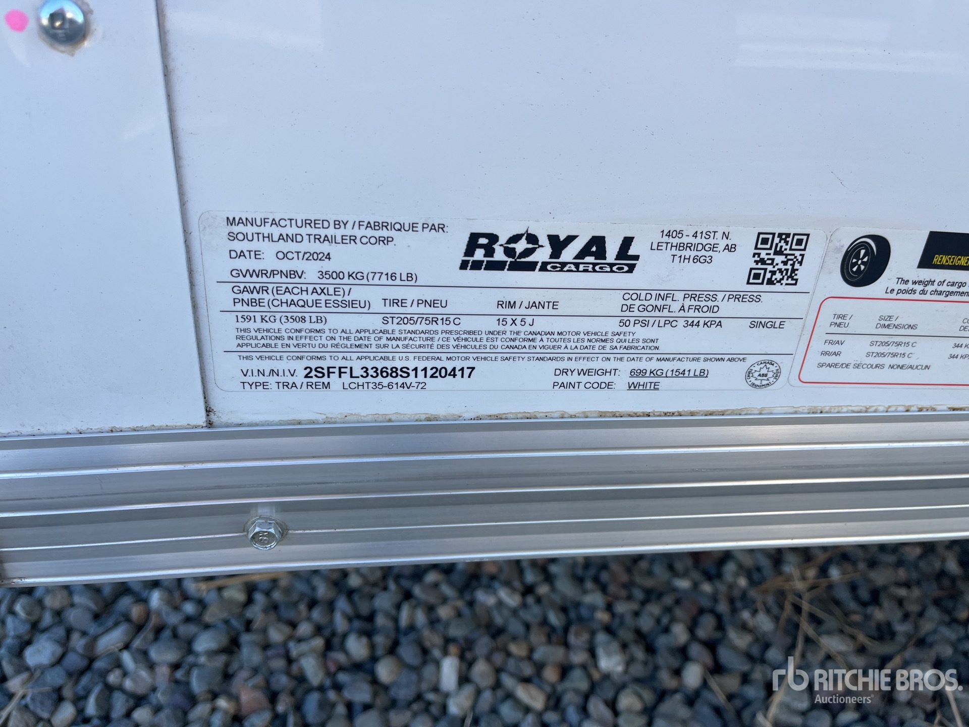 2025 Royal LCHT35-614V-72 14 ft T/A Enclosed Trailer (Unused) | Ritchie ...
