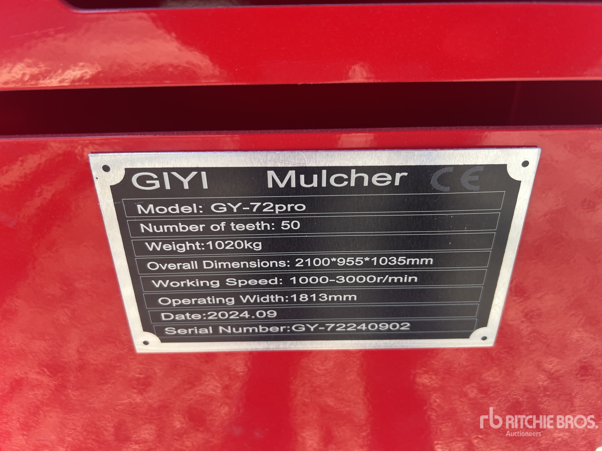 2024 Giyi GY-72pro Broyeur pour chargeuse à différentiel (Unused ...